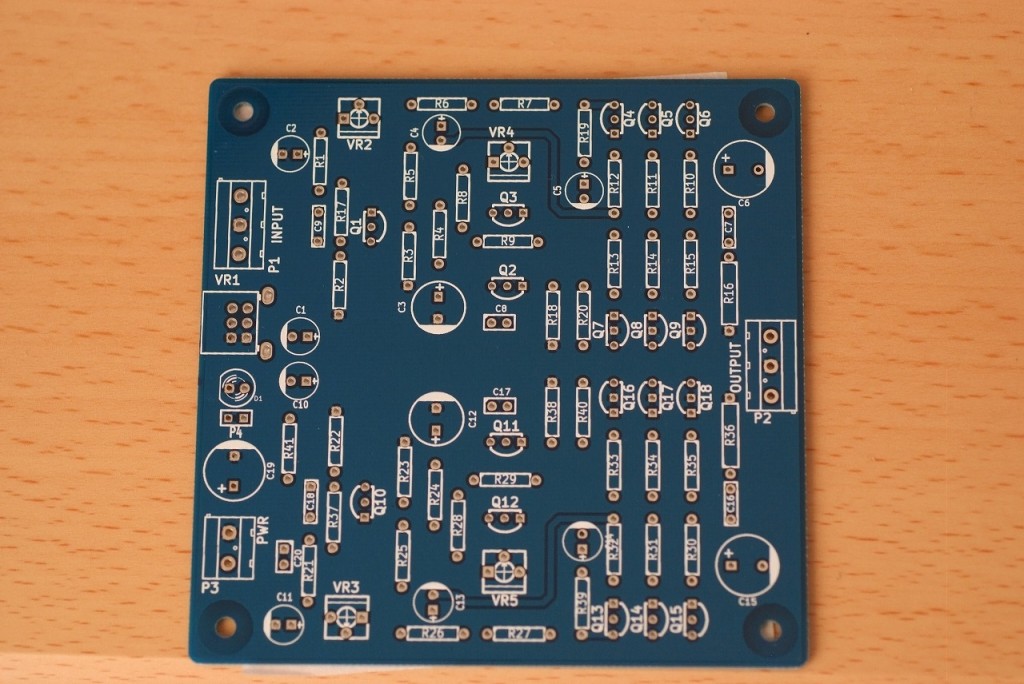 とりあえずアンプ作ってみたい方向け、 2SA1015, 2SC1815 で作れるヘッドホンアンプ基板 | 趣味関係のメモ帳