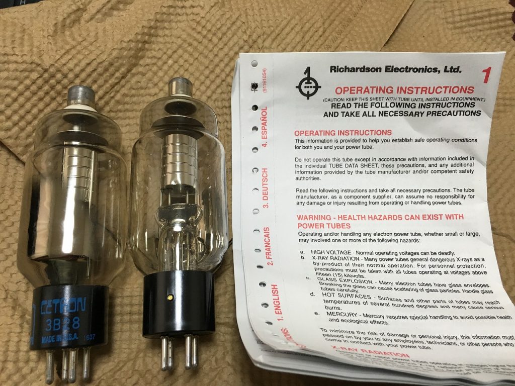 3B28 キセノンガス整流管追加購入 | 趣味関係のメモ帳
