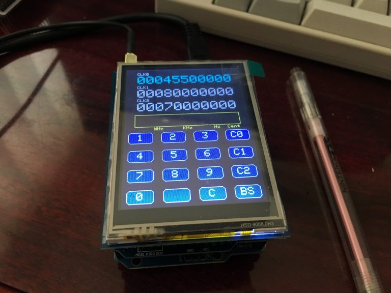 Si5351 クロックモジュールのコントローラ作成 | 趣味関係のメモ帳